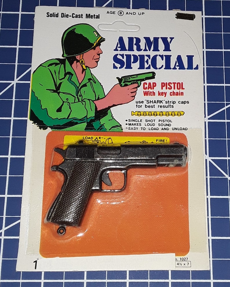 1970s CAP GUN Toy on the Original Card Soldier Us Army - Etsy