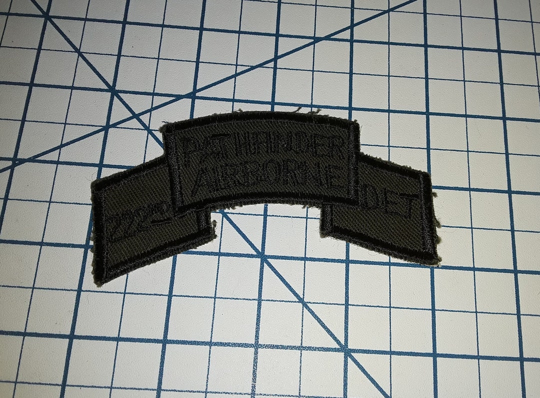 Vietnam War PATHFINDER AIRBORNE 222nd Det Subdued Camo Tab Arc Recon ...