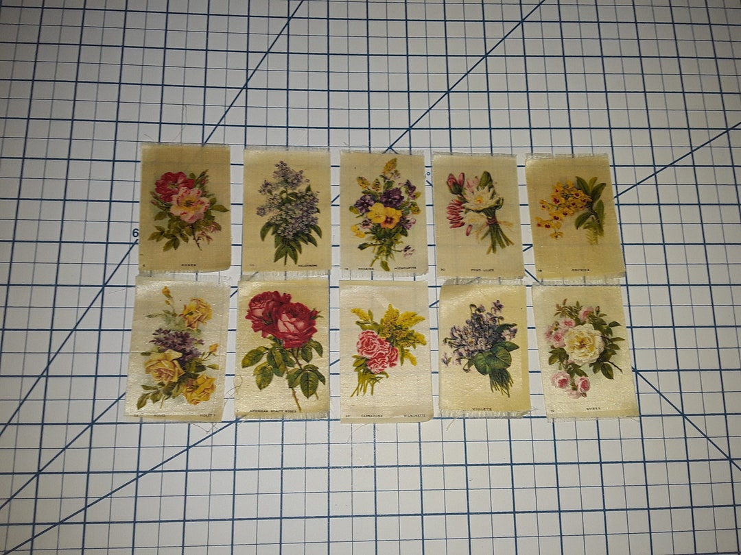 C1912 Lot of 10 Diff FLOWERS Tobacco Silk S49 2 Nebo Zira Cigarettes ...