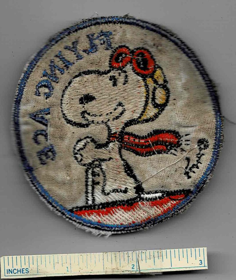 Vietnam War SNOOPY Flying Ace USAF US Air Force Shoulder Patch | Etsy