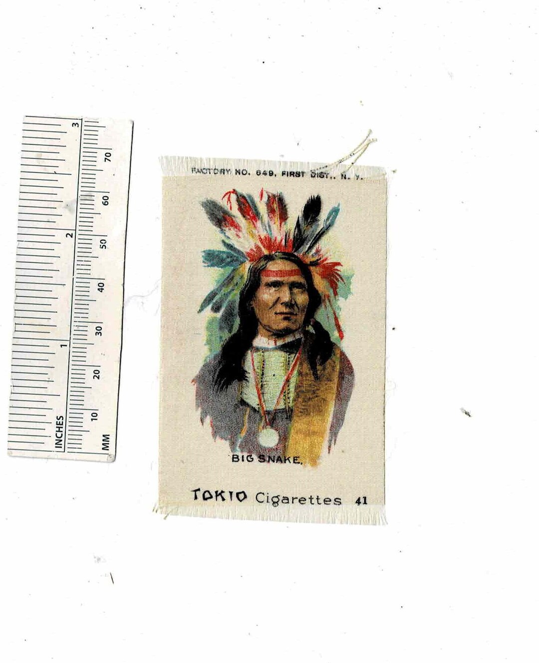 1912 BIG SNAKE Indian Chiefs Tokio Cigarettes Tobacco Silk - Etsy