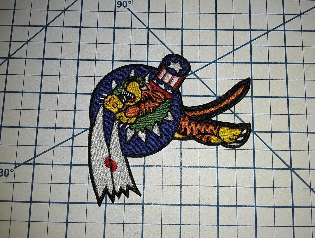 Repro Large WW2 FLYING TIGERS AVG Squadron Wwii Usaaf Us Army Air Force ...