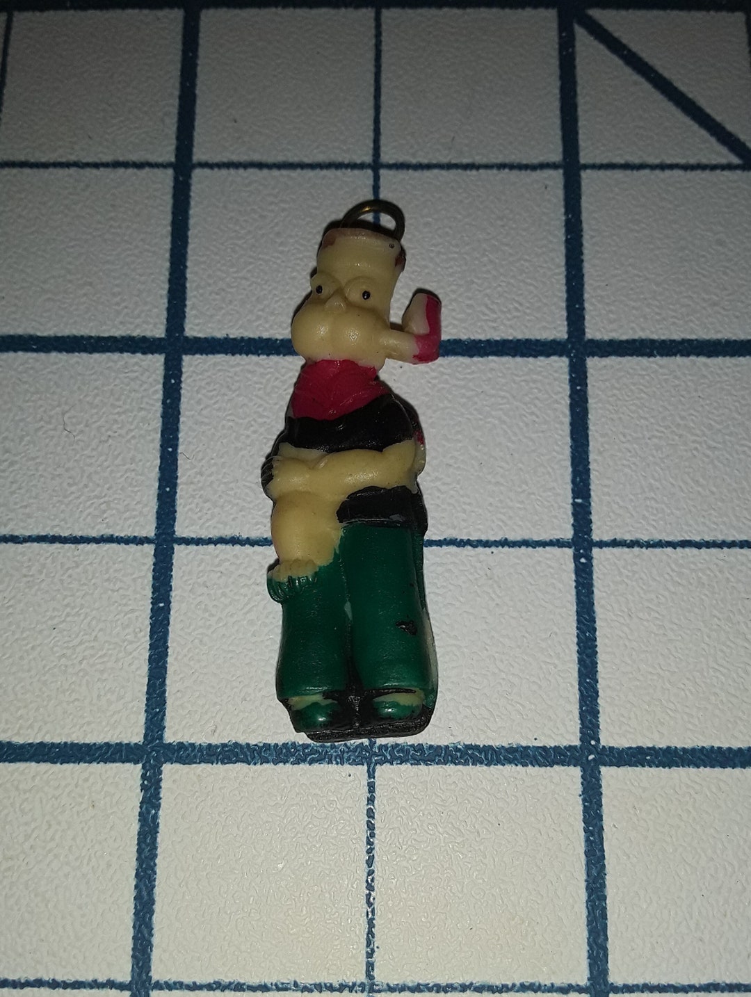 1940s Celluloid Popeye the Sailor Man CRACKER JACK TOY Charm Cartoon ...