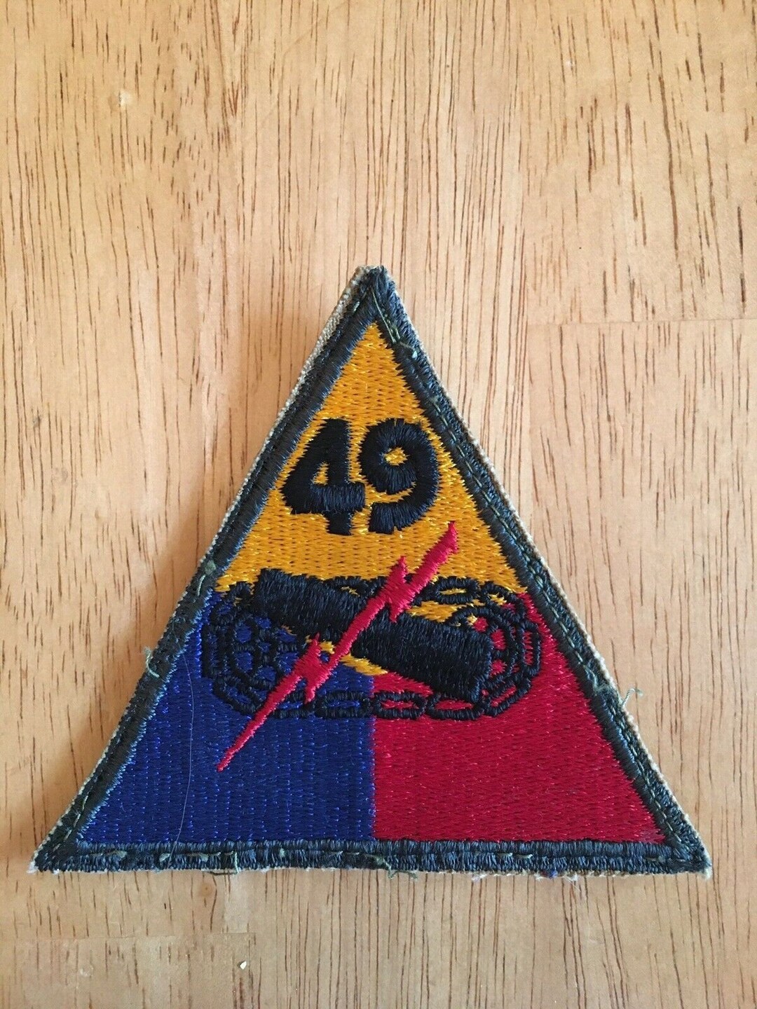 WW2 49th ARMORED TANK Division Us Army Shoulder Patch Cloth Wwii Quilt ...