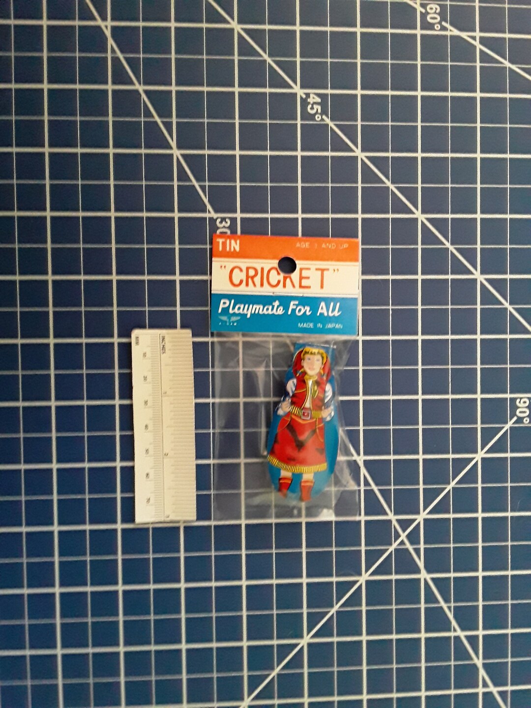 C1950s New in Orig Packaging CLICKER COWGIRL Tin Metal Vintage Toy ...