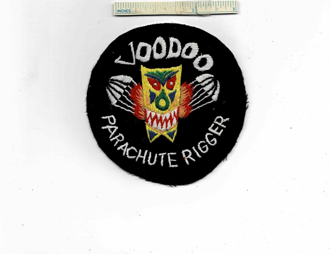 Large Vietnam War VOODOO Parachute Rigger F-101 ONE-O-WONDER Usaf Us ...