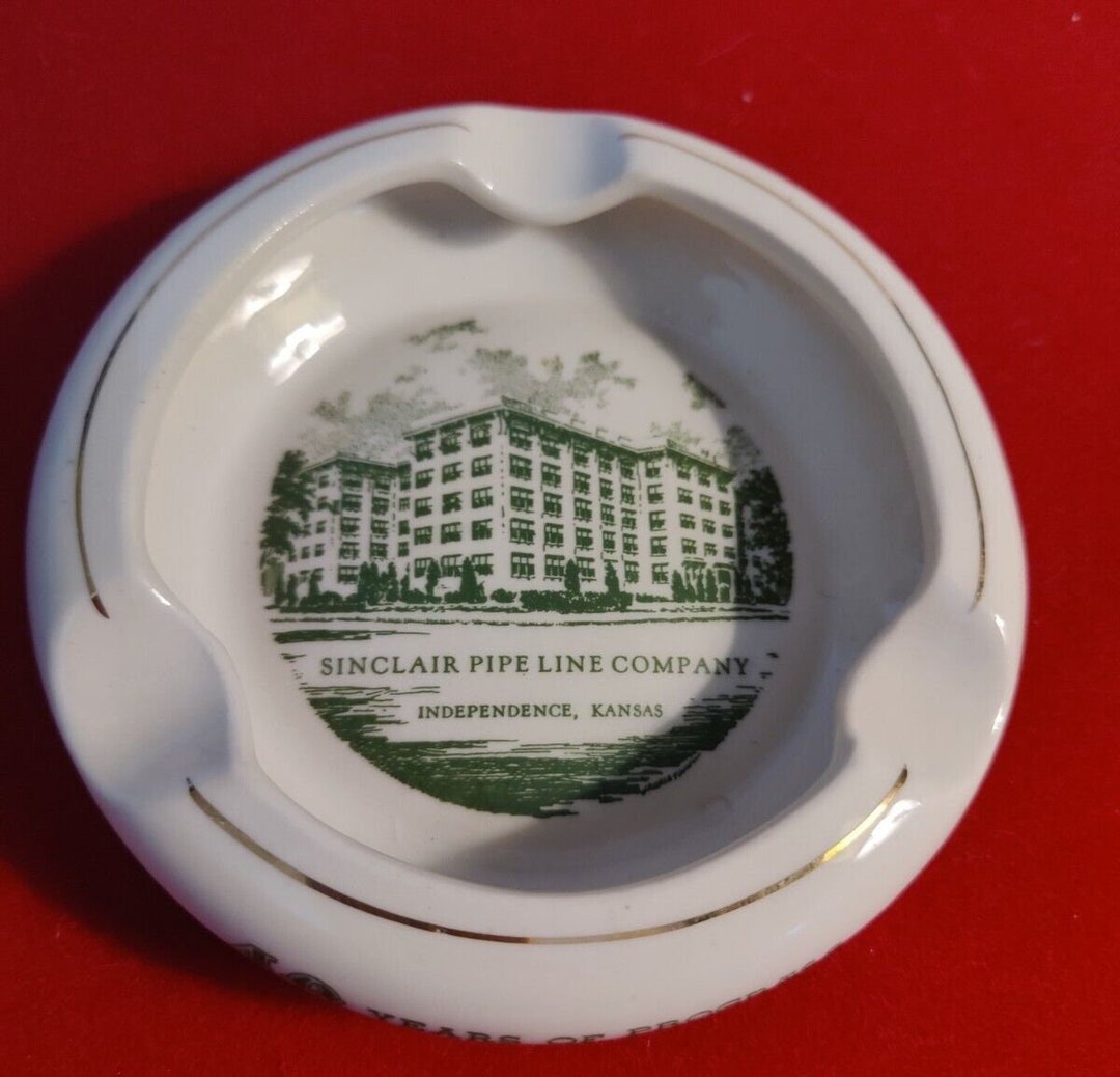 1956 SINCLAIR 40th Anniversary Ashtray Balfour Ceramic Oil Gas - Etsy
