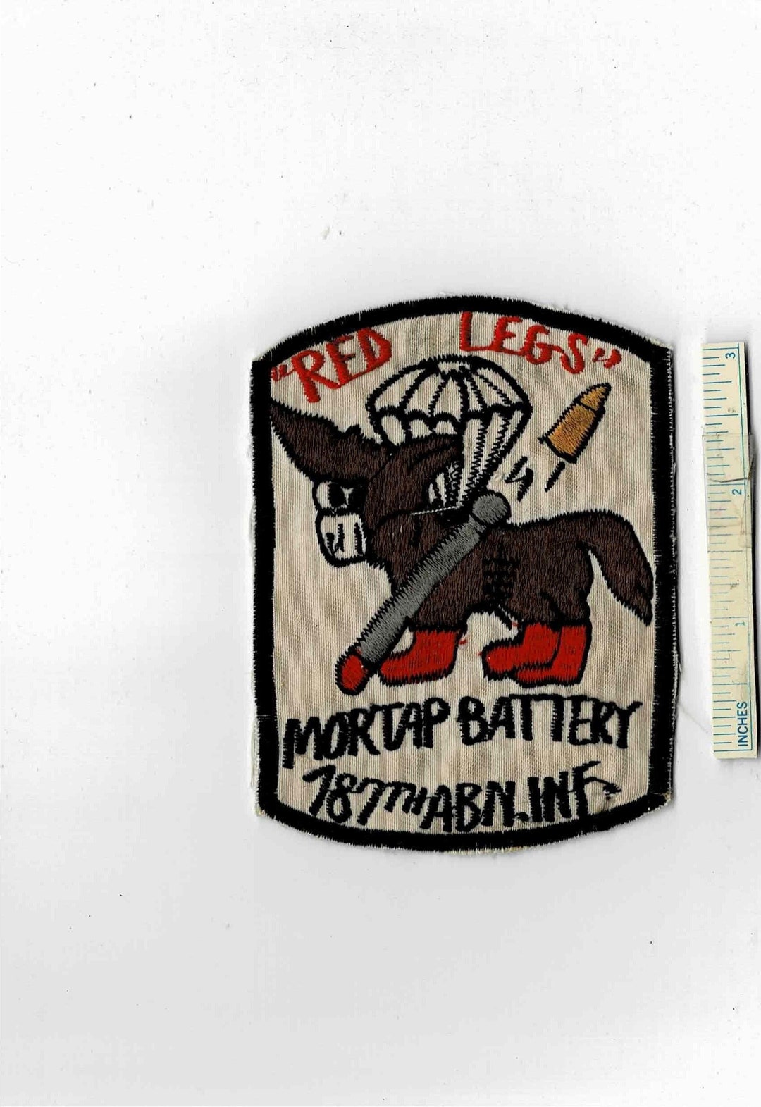 Large Vietnam War RED LEGS 787th Airborne Infantry Mortar Us Army ...