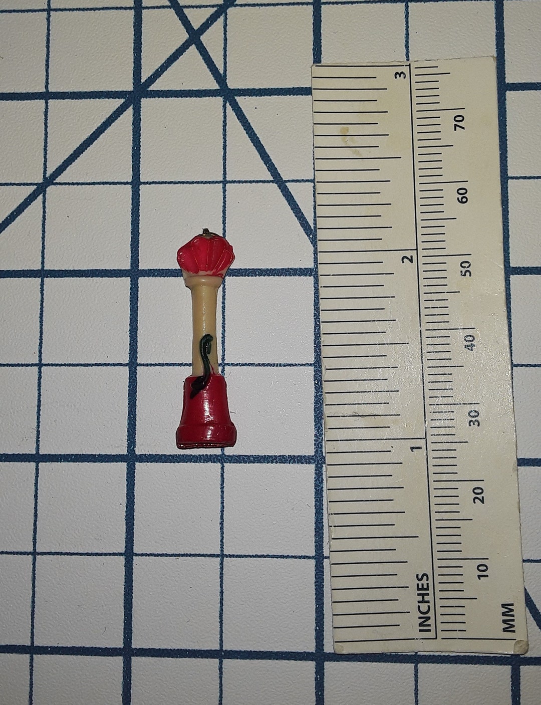 1940s Celluloid Shell Gas Pump CRACKER JACK TOY Charm Vintage Antique ...