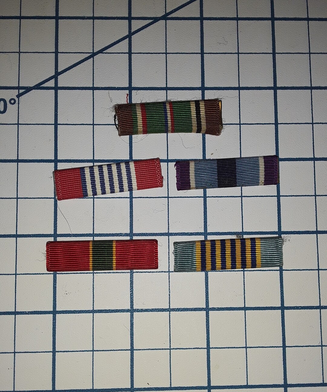 Lot of 5 Diff - WW2, Korean, Vietnam War RIBBONS - #1 Medal Awards ...