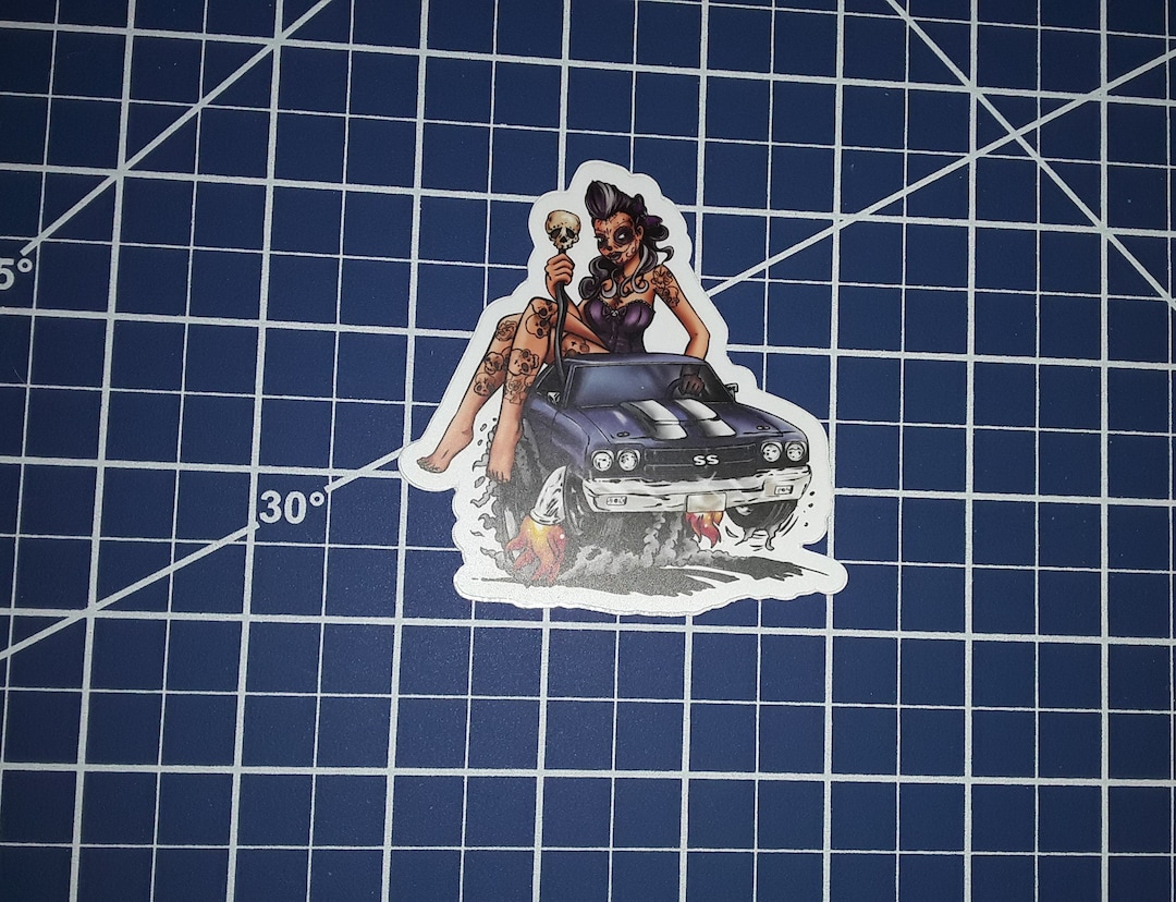 Chevy CHEVELLE SS Sticker - Chevrolet Muscle Car Automobile Ratfink ...