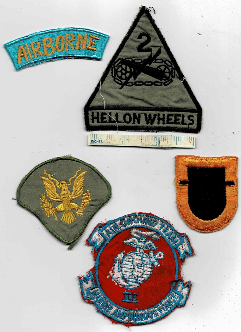 Lot of 5 Diff Vietnam War PATCHES USMC Airborne Beret | Etsy