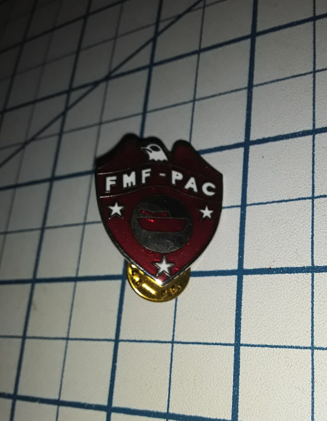 WW2 Usmc FMF-PAC Tractor Bn Pacific Fleet Marine Force Crest Badge ...