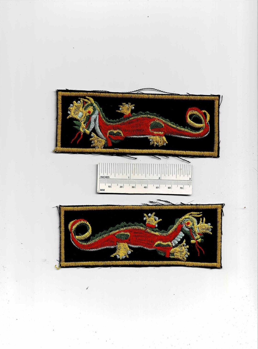 Vietnam War DRAGONS Lot of 2 Patches US Navy Liberty Uniform Cuff Pair ...