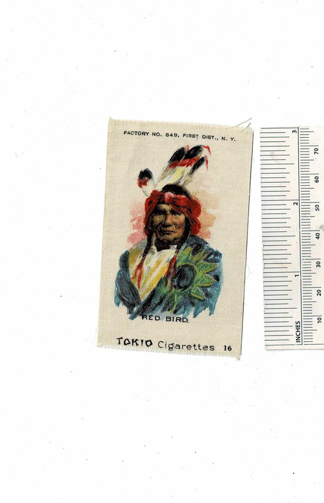 1912 RED BIRD Indian Chiefs Tokio Cigarettes Tobacco Silk S67 Pack ...