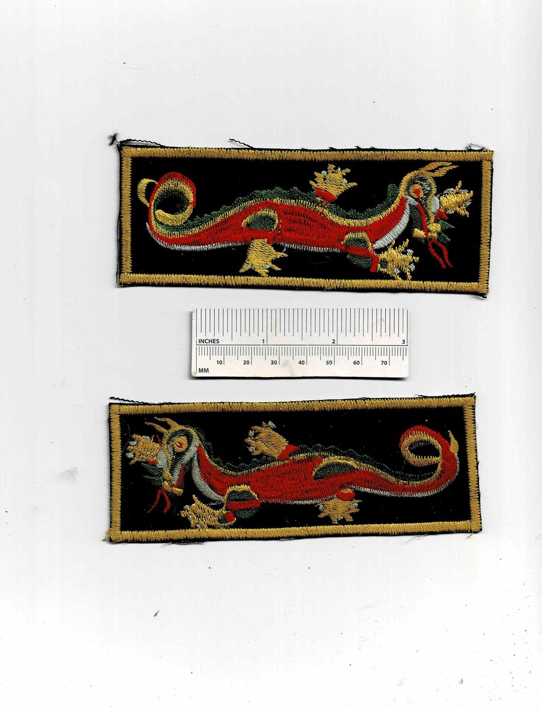 Vietnam War DRAGONS Lot of 2 Patches US Navy Liberty Uniform Cuff Pair Set Shoulder Patch Quilt ...