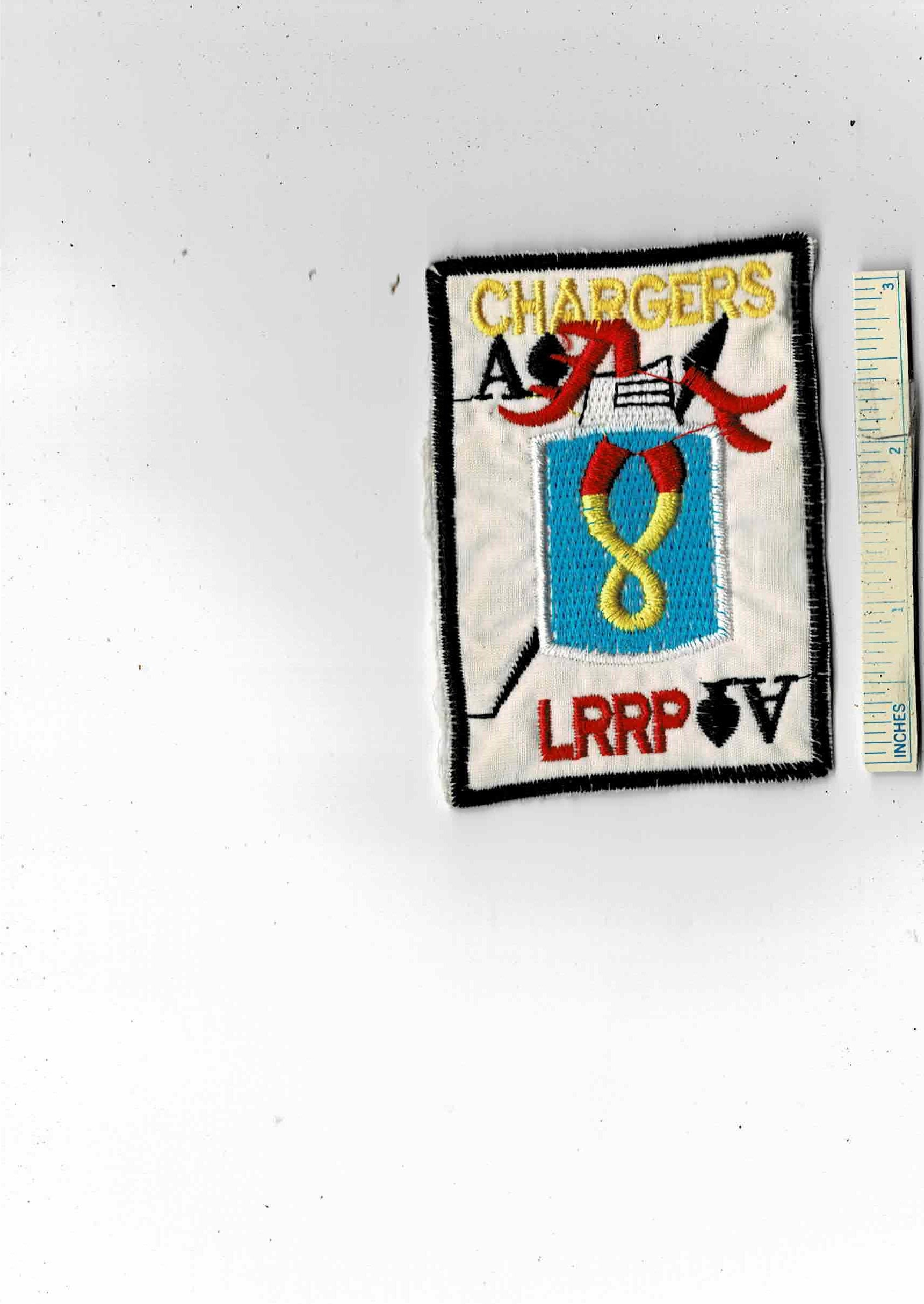 Vietnam War CHARGERS 196th Infantry Division LRRP Ace of | Etsy