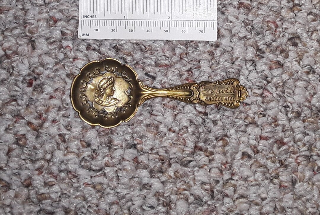 C1901 Fancy CANDY SPOON Apollo Chocolates Antique Vintage Advertising ...