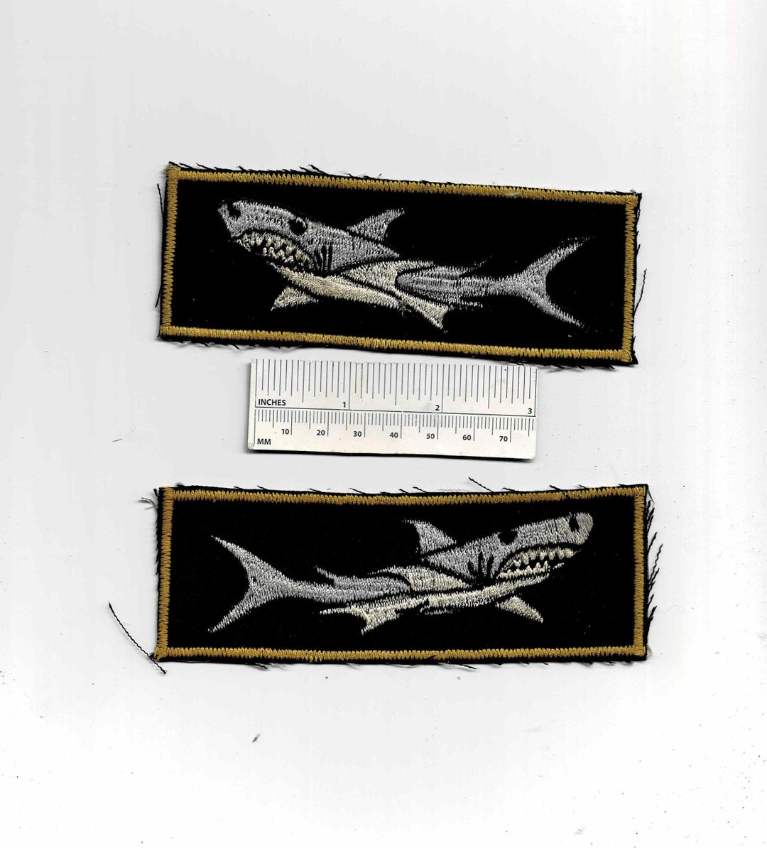 Vietnam War SHARK Lot of 2 Patches US Navy Boat Ship Liberty Uniform ...