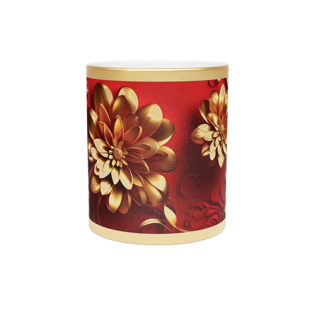 Baroque Style Luxurious Gold Elements Pattern Gift Metallic - Etsy