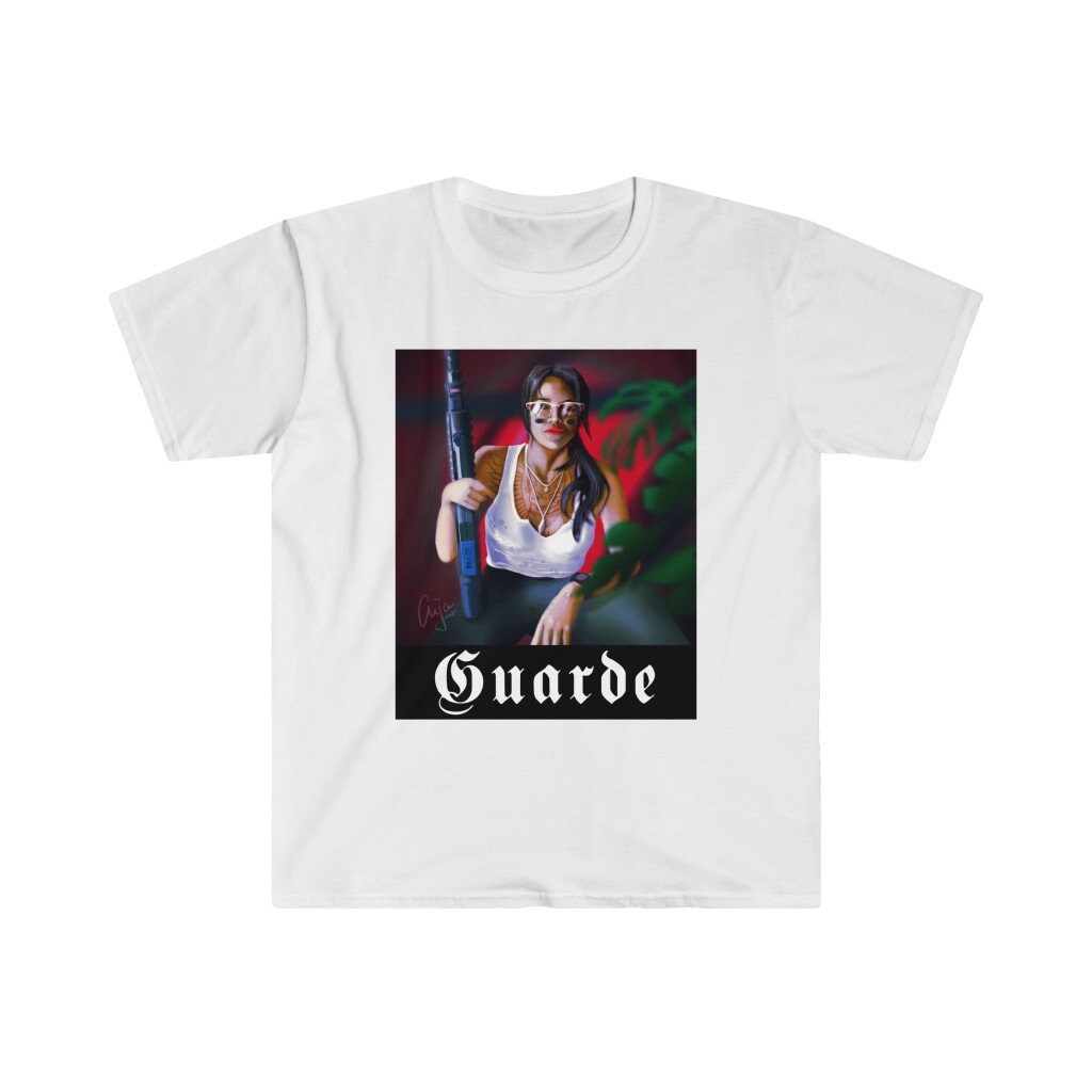 Michelle Rodriguez Designer Artwork Art Guarde Brand Unisex Softstyle T ...