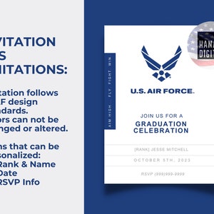 2024 US Air Force Invitation | Boot Camp, Graduation, Send Off, Welcome ...