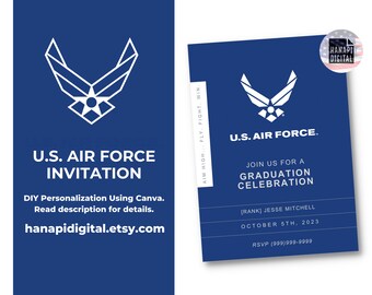 Air Force BMT Send Off/graduation Party Invitation - Etsy