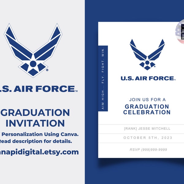 Air Force Invitation - Etsy