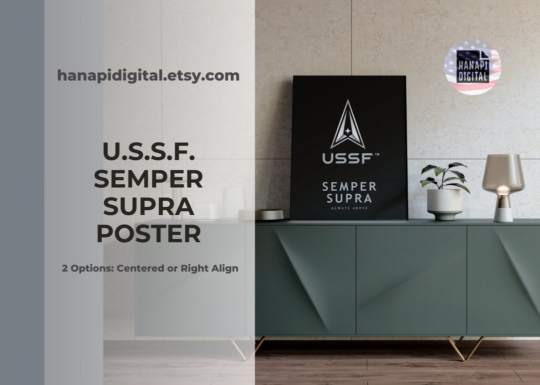 2ct Semper Supra Posters | USSF | U.S. Space Force | Party Celebration ...