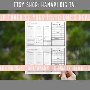 Home Care Journal: Basic Hospice Log, Minimalist Design (digital ...