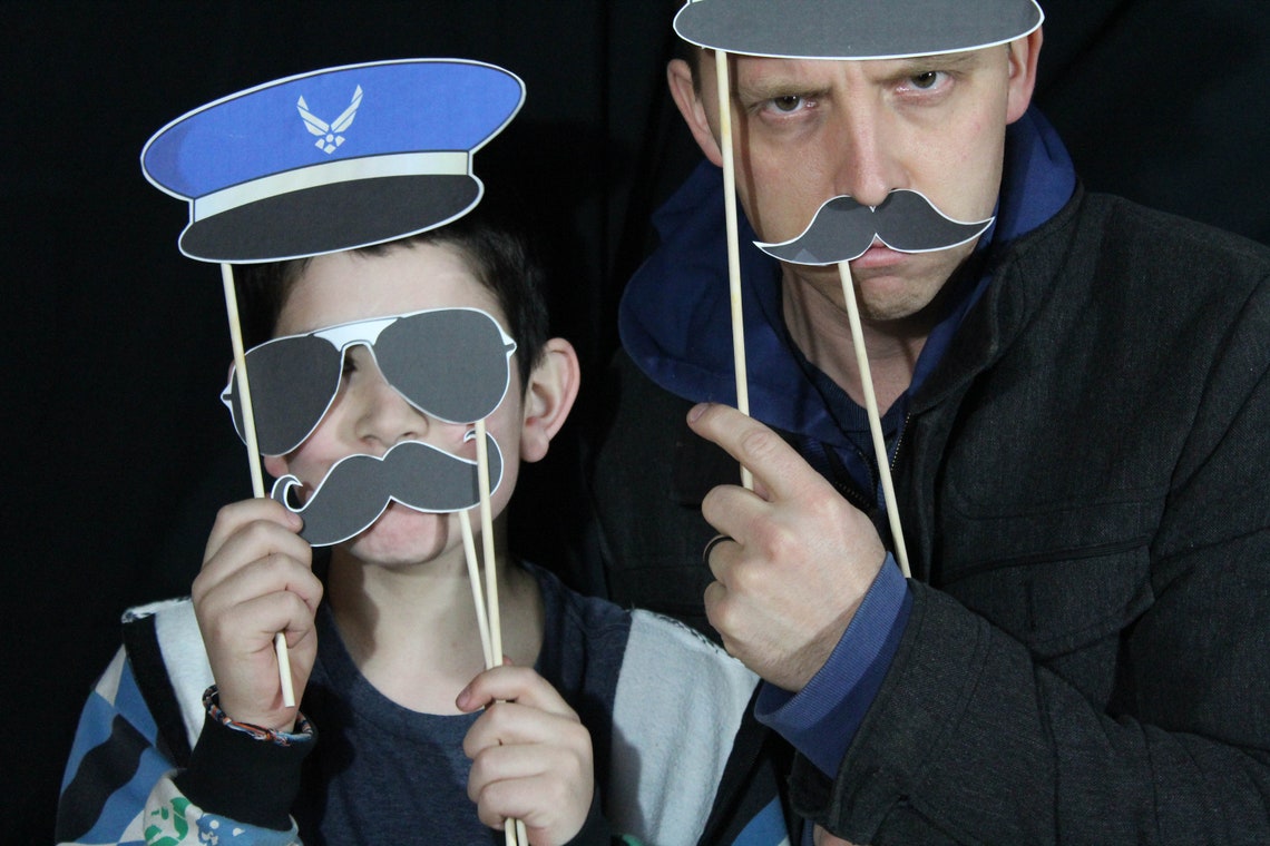 Air Force Photo Booth Props 21 Items USAF Promotion - Etsy