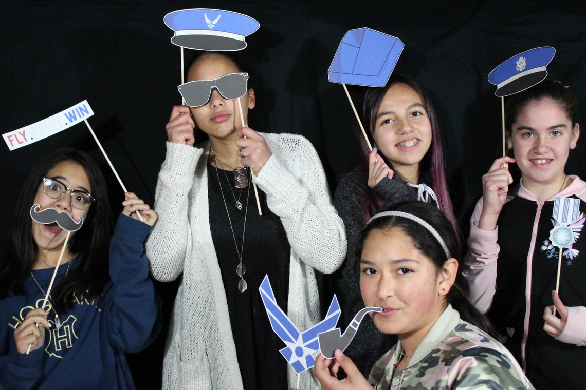 Air Force Photo Booth Props 21 Items USAF Promotion - Etsy