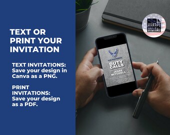Air Force BMT Send Off/graduation Party Invitation - Etsy