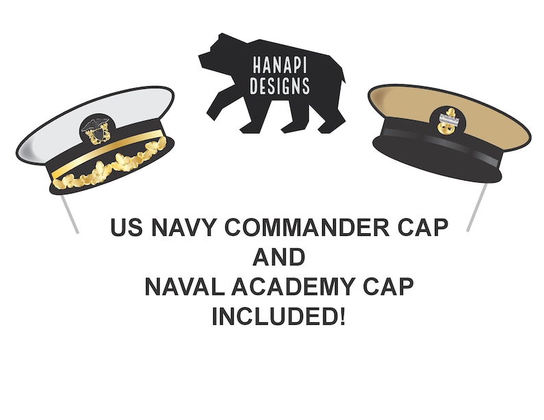 US Navy Photo Booth Props | 23 Items | DIGITAL DOWNLOAD - Etsy