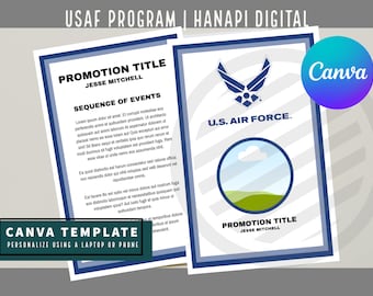 Us Air Force Promotion Invitation Template - Etsy Israel