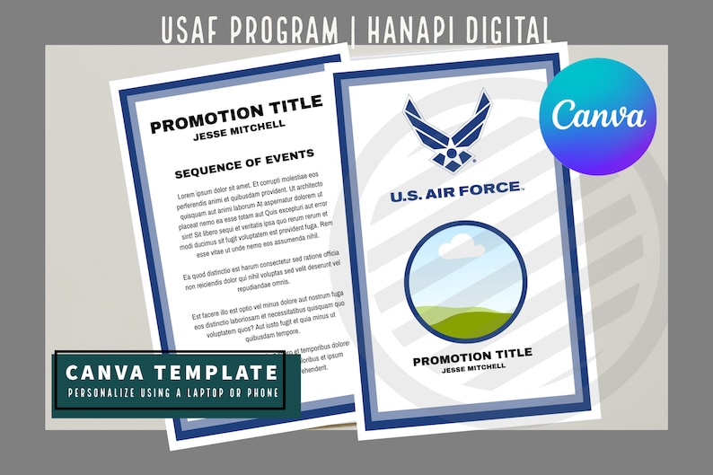 US Air Force Program | Promotion, Send Off, Deployment, Retirement ...