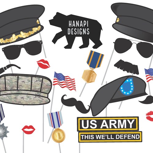 US Navy Photo Booth Props 23 Items DIGITAL DOWNLOAD - Etsy