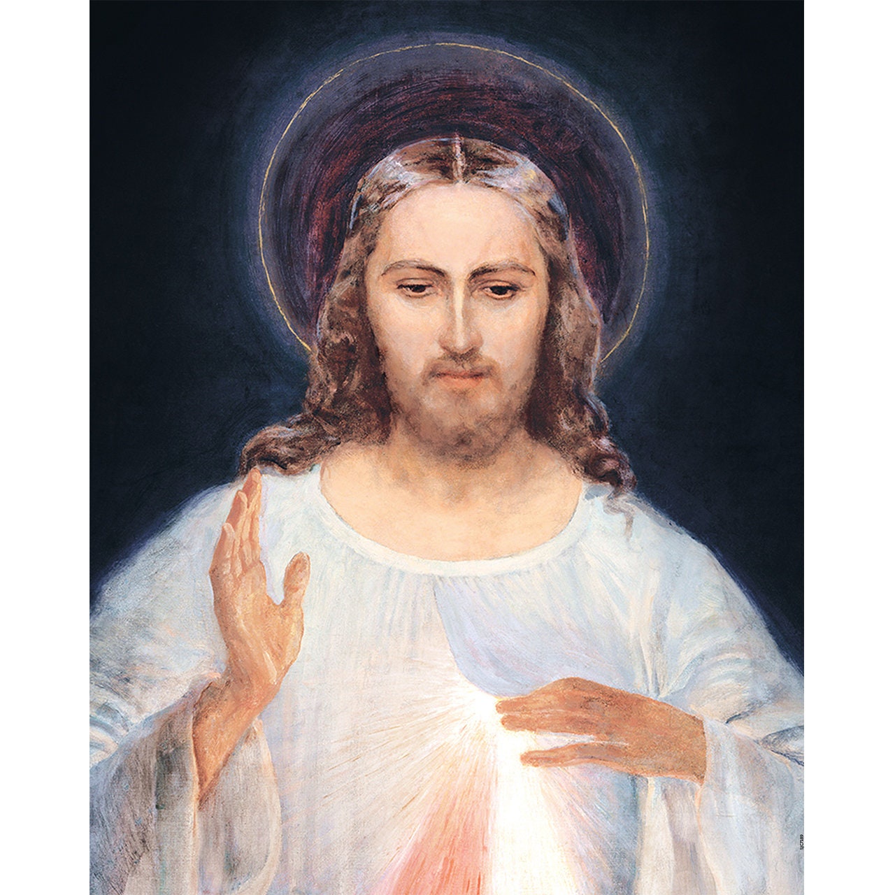 Face of Jesus Canvas Print 16 X 20 Divine - Etsy
