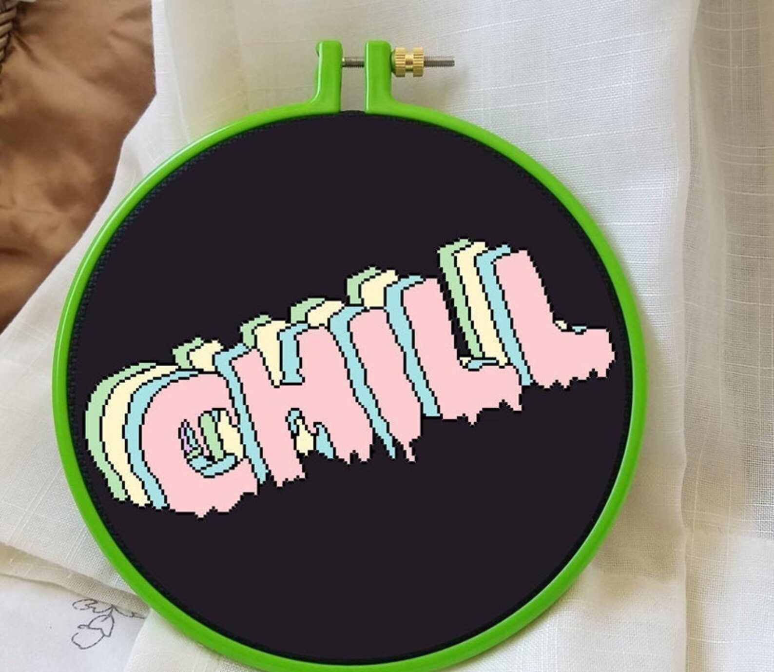 CHILL Cross Stitch Instant Download PDF - Etsy