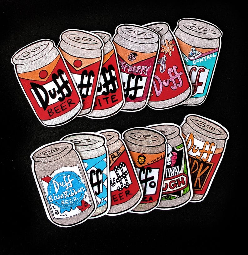 Simpsons Fan Art 30 Shades of Duff Beer Pop Culture Painting Sticker ...