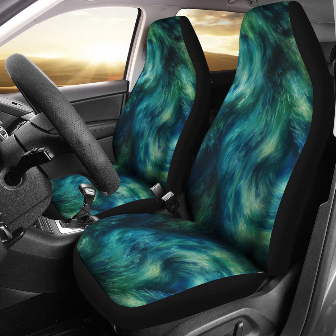 Aurora Seamless Northern Light Car Seat Covers, New Car Gifts for Her ...