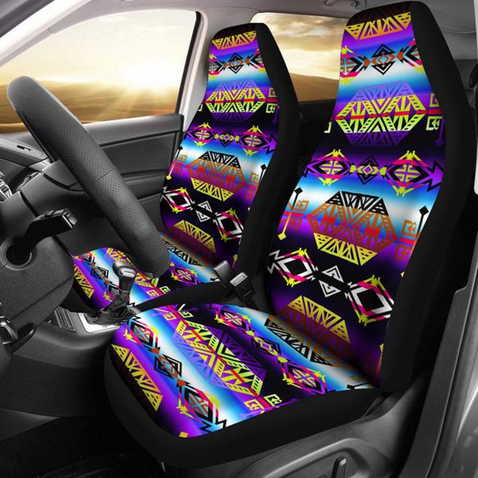 Indian Inspired, Native America, Aztec, Aztec Pattern-car Seat Covers ...