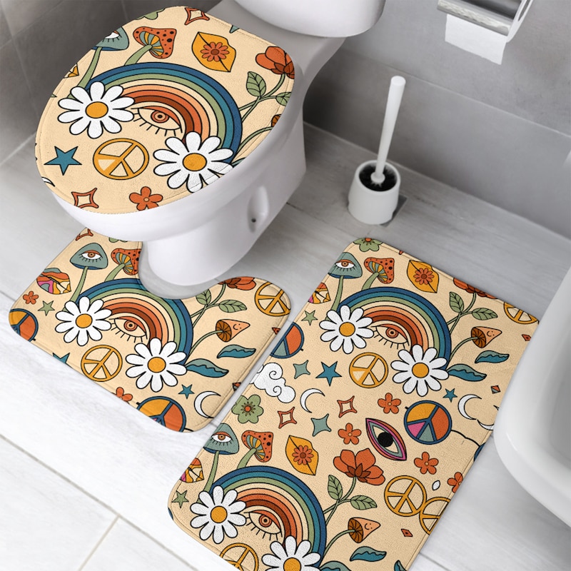 Rainbow Bathroom - Etsy