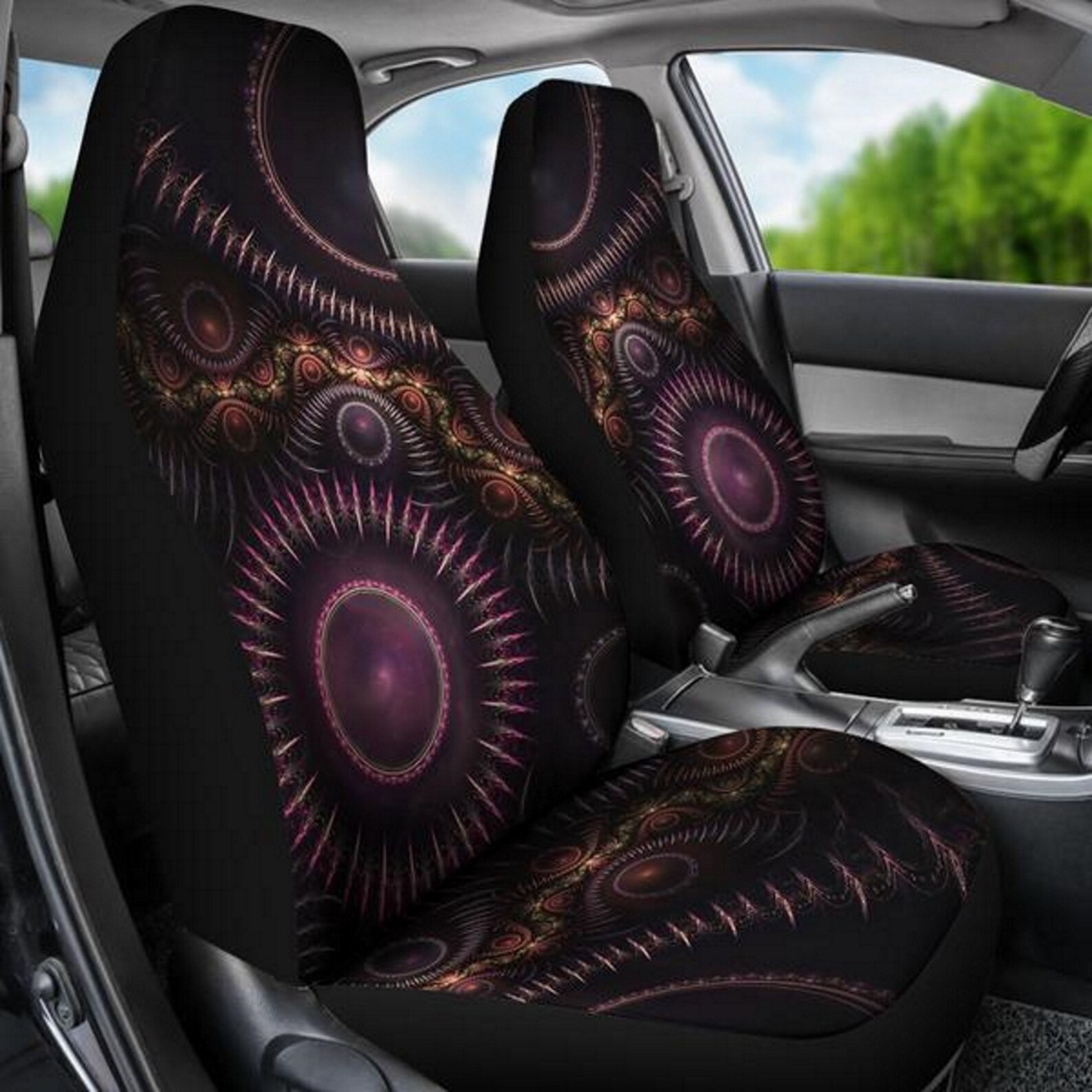 Steampunk Purple Mandala Punk Rock-car Seat Covers Car - Etsy