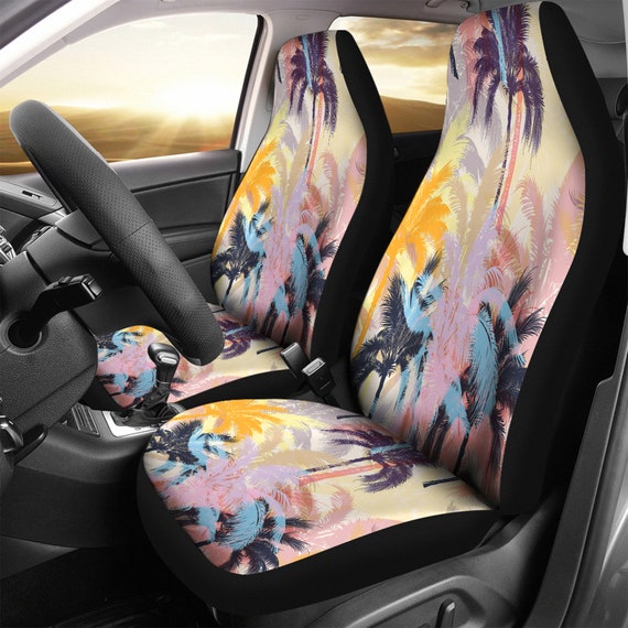 Palm Trees Car Seat Covers Custom Made Cover Car Lover Gifts Tropical Car Accessories Etsy