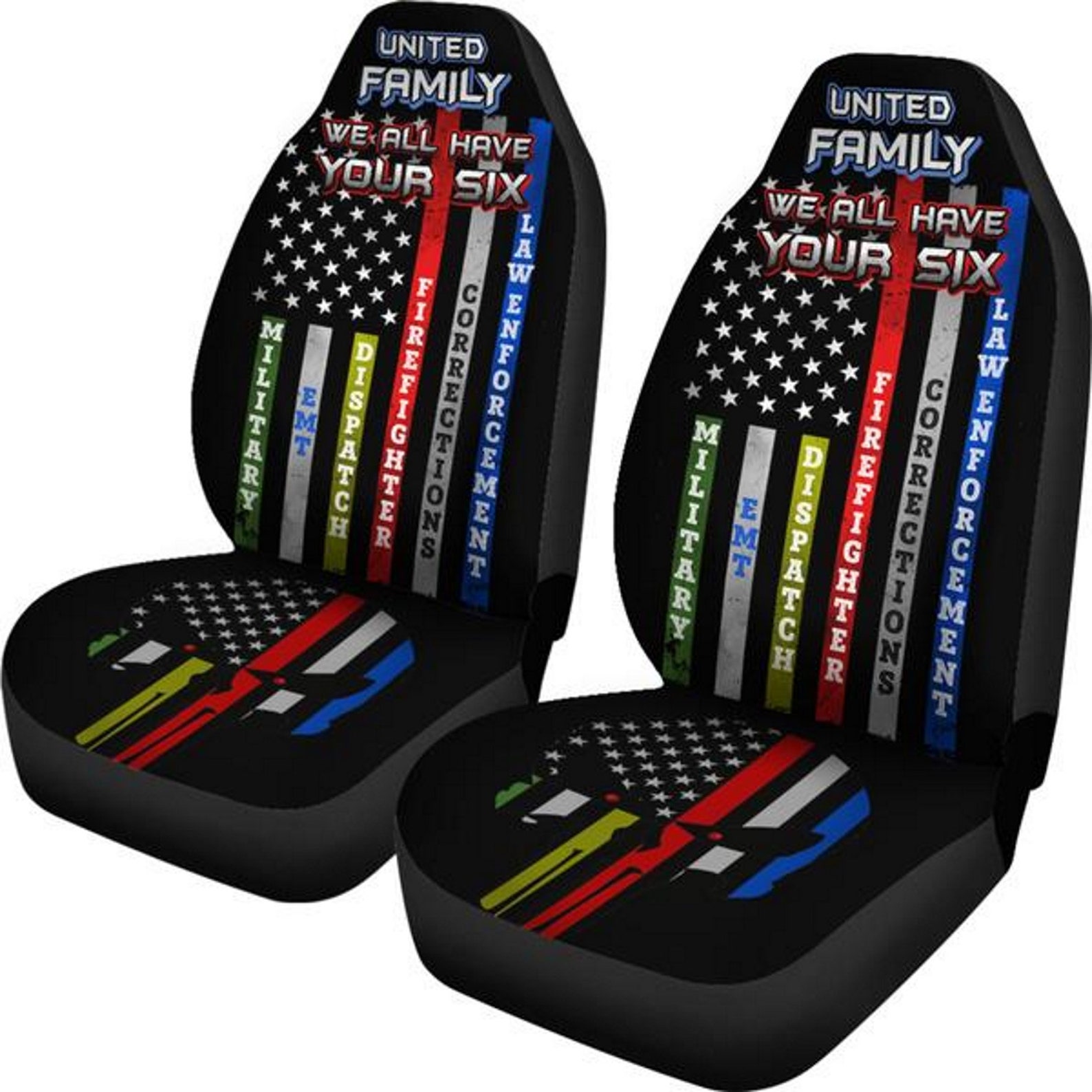 Law Enforcement EMT Firefighters Search and Rescue-car Seat - Etsy