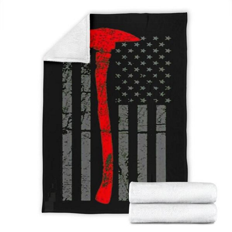 US Flag, Fireman's Gift, Firefighter-throws and Blankets, Housewarming ...
