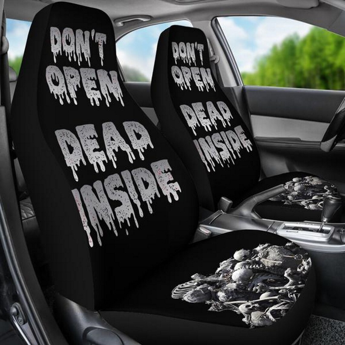 Don't Open Dead Inside Zombies Walking Dead Skulls-car | Etsy