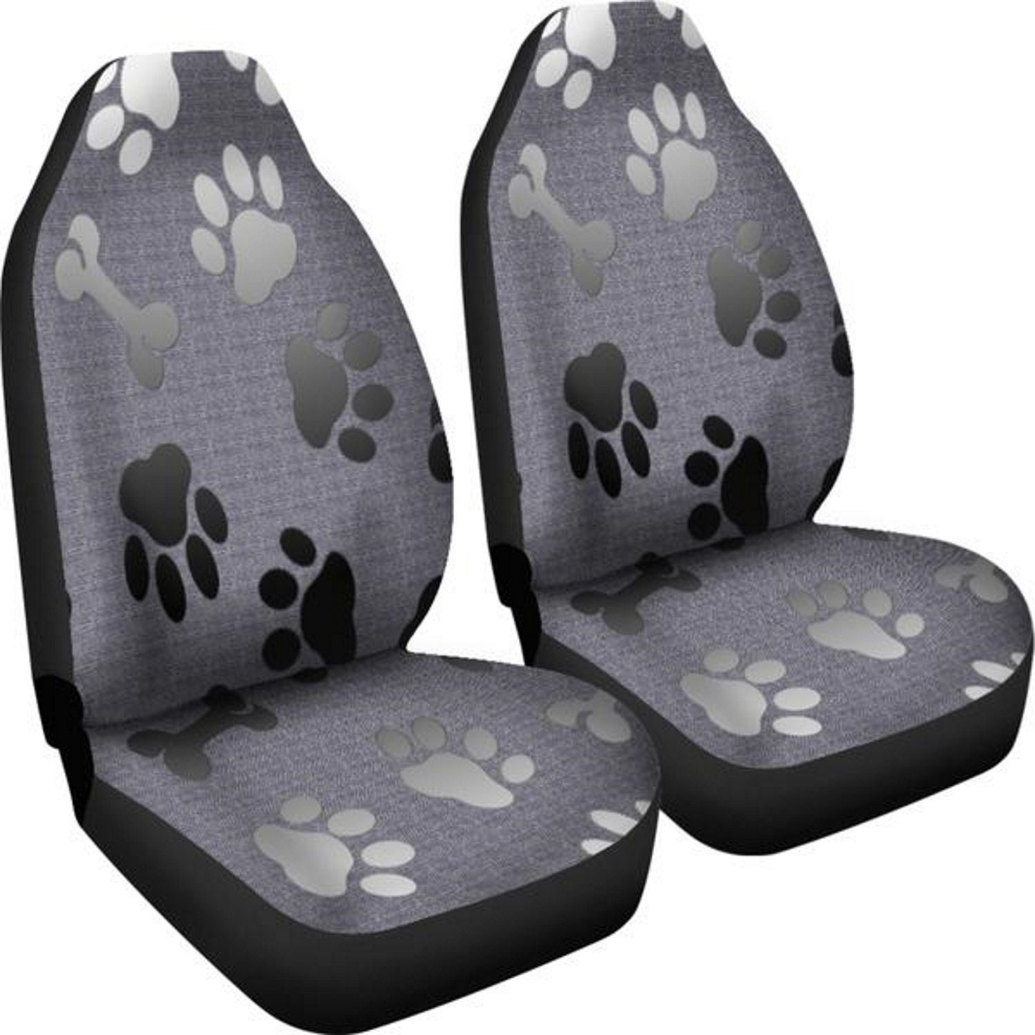 Silver Paws and Bones Dog Lover Gift Car Seat Cover Car - Etsy