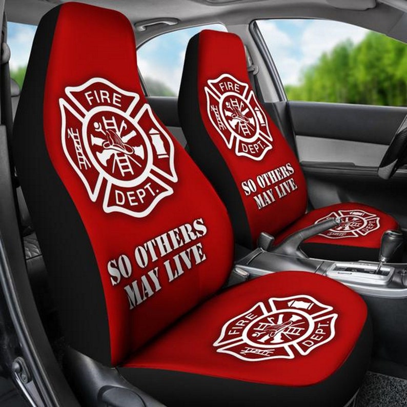 Firefighter Gift so Others May Live Thin Red Line car Seat - Etsy